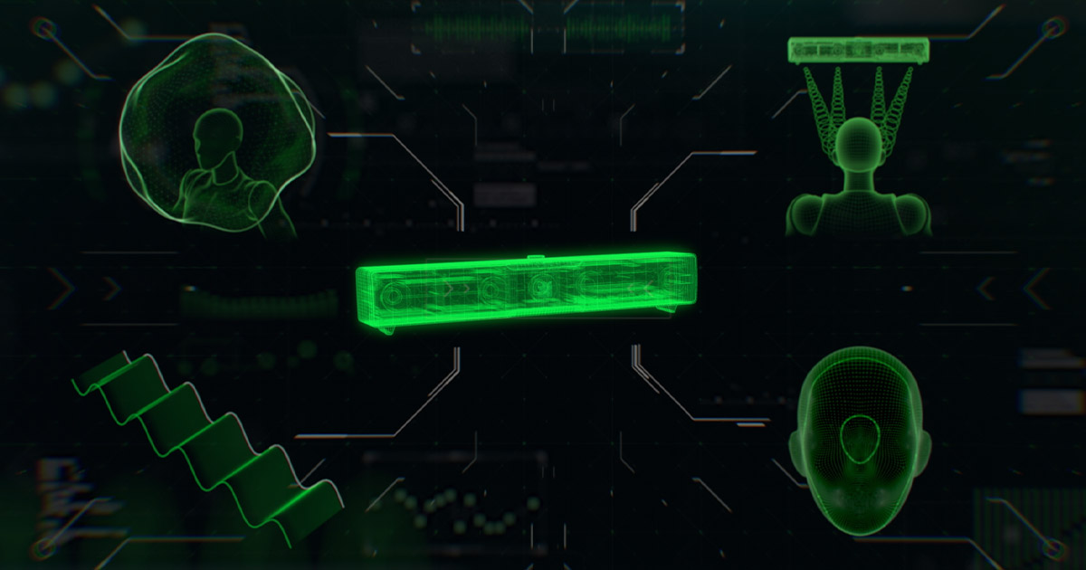 Razer Beamforming Surround Sound with Head-Tracking AI Technology